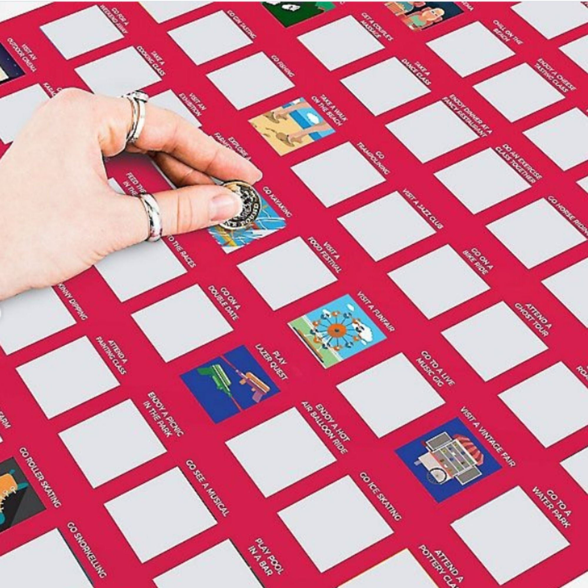 100 Date Ideas – Scratch Poster | Póster de Citas para Parejas – Foto Ideas